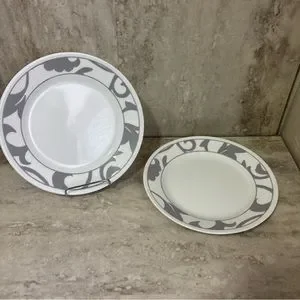 Corelle by Corning | Dining | Corning Corelle Muse Grey Luncheon Plate ...